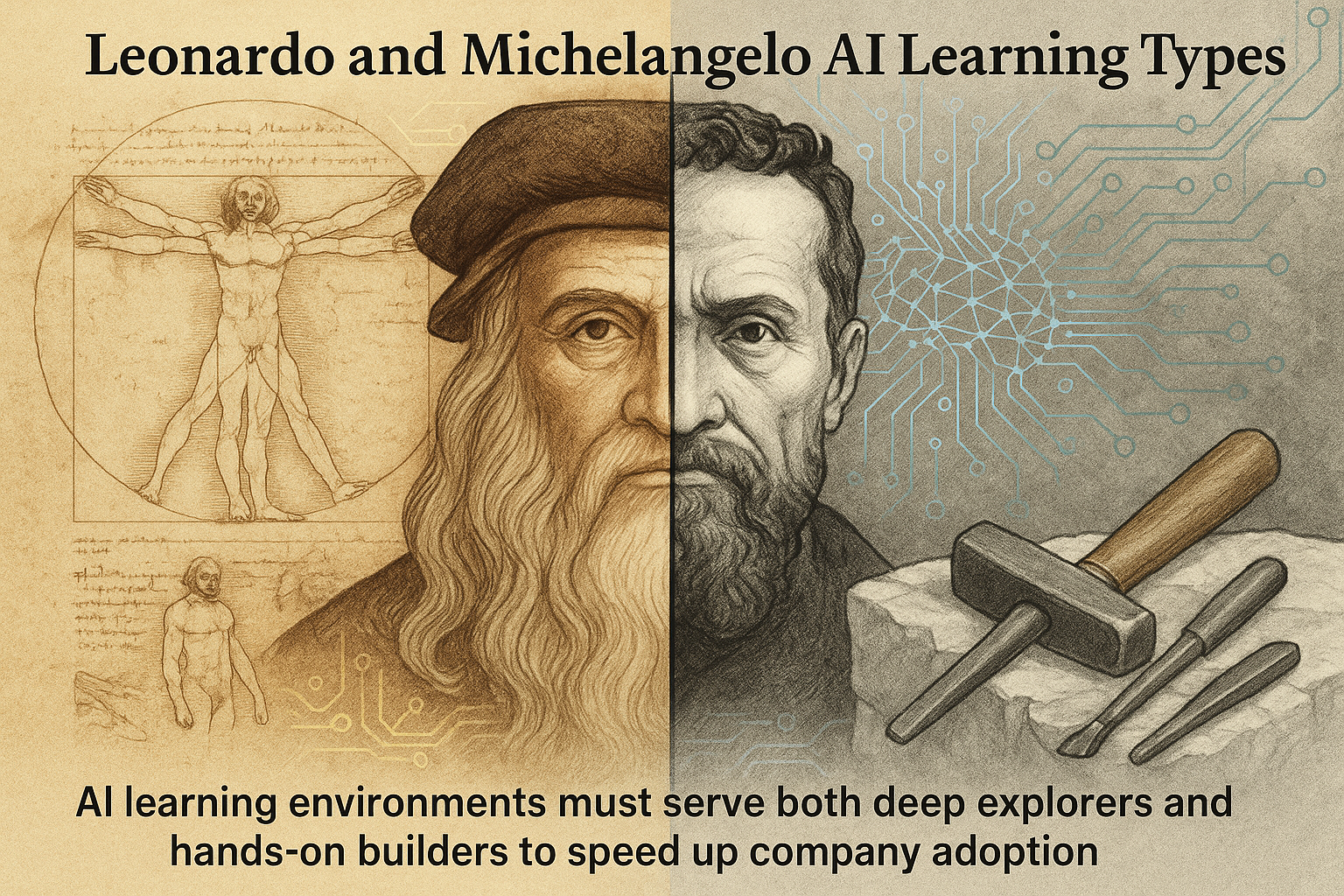 Leonardo vs Michelangelo: Design the Right AI Learning Environment